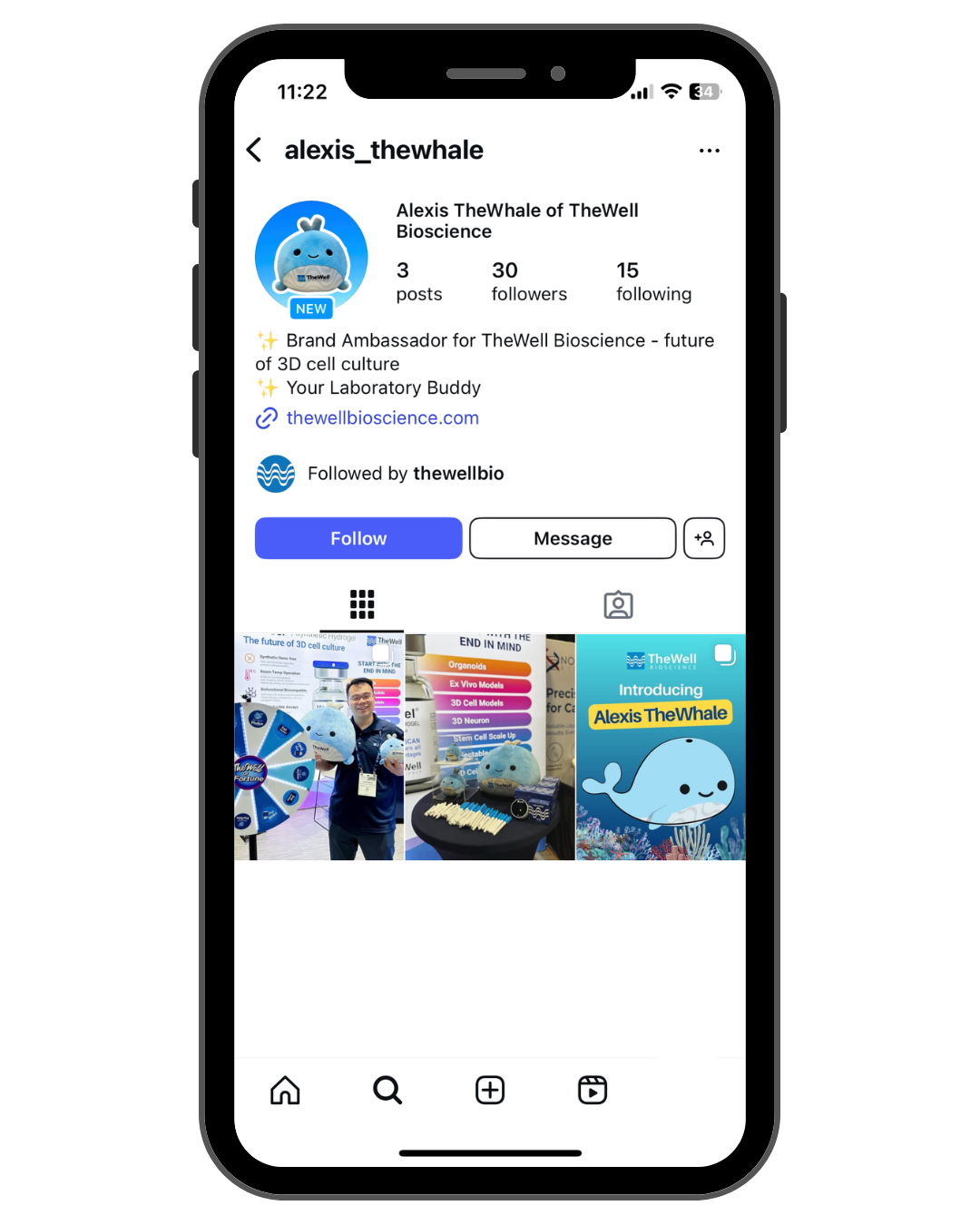 Alexis TheWhale-TheWell Bioscience-VitroGel-Instagram | TheWell Bioscience